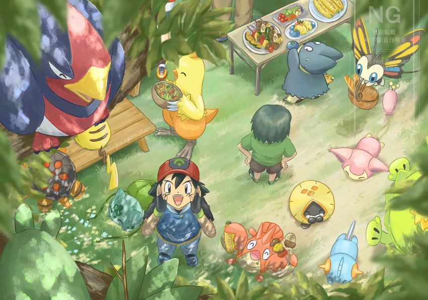 Safebooru - ash ketchum beautifly bird brock (pokemon) bug bulbasaur ...