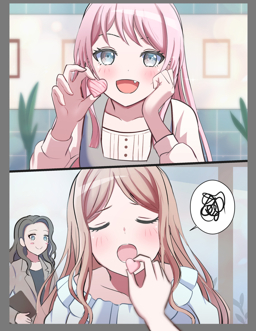 Safebooru - 3girls absurdres bang dream! bang dream! it's mygo!!!!! black hair blue eyes blush ...