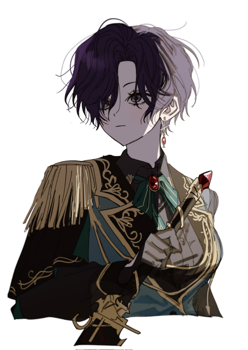 Safebooru - 1girl androgynous asahina mafuyu black gloves blue vest breasts collared shirt ...