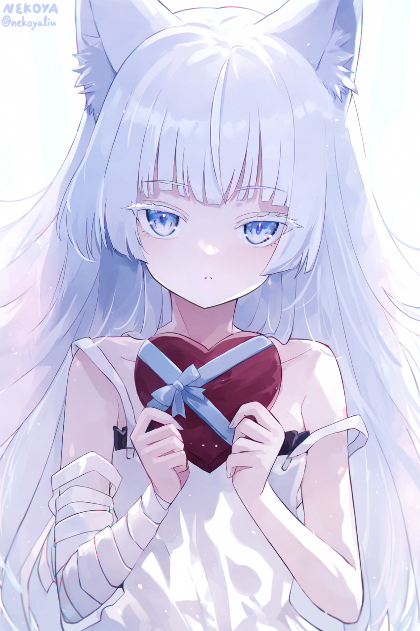 Safebooru - 1girl absurdres animal ear fluff animal ears bandaged arm bandages bare shoulders ...