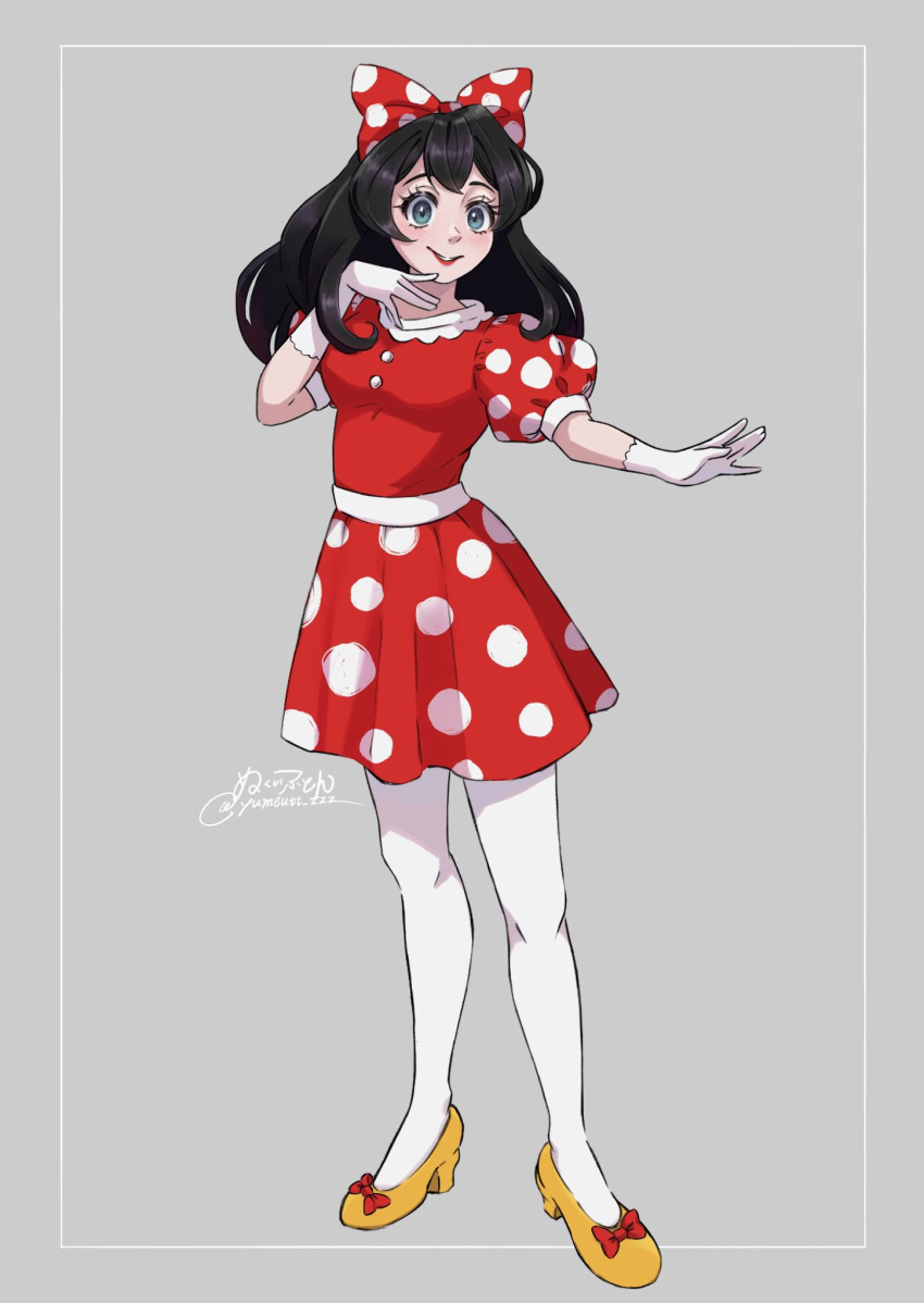 Safebooru - 1girl bow disney dress full body gloves hair bow high heels ...