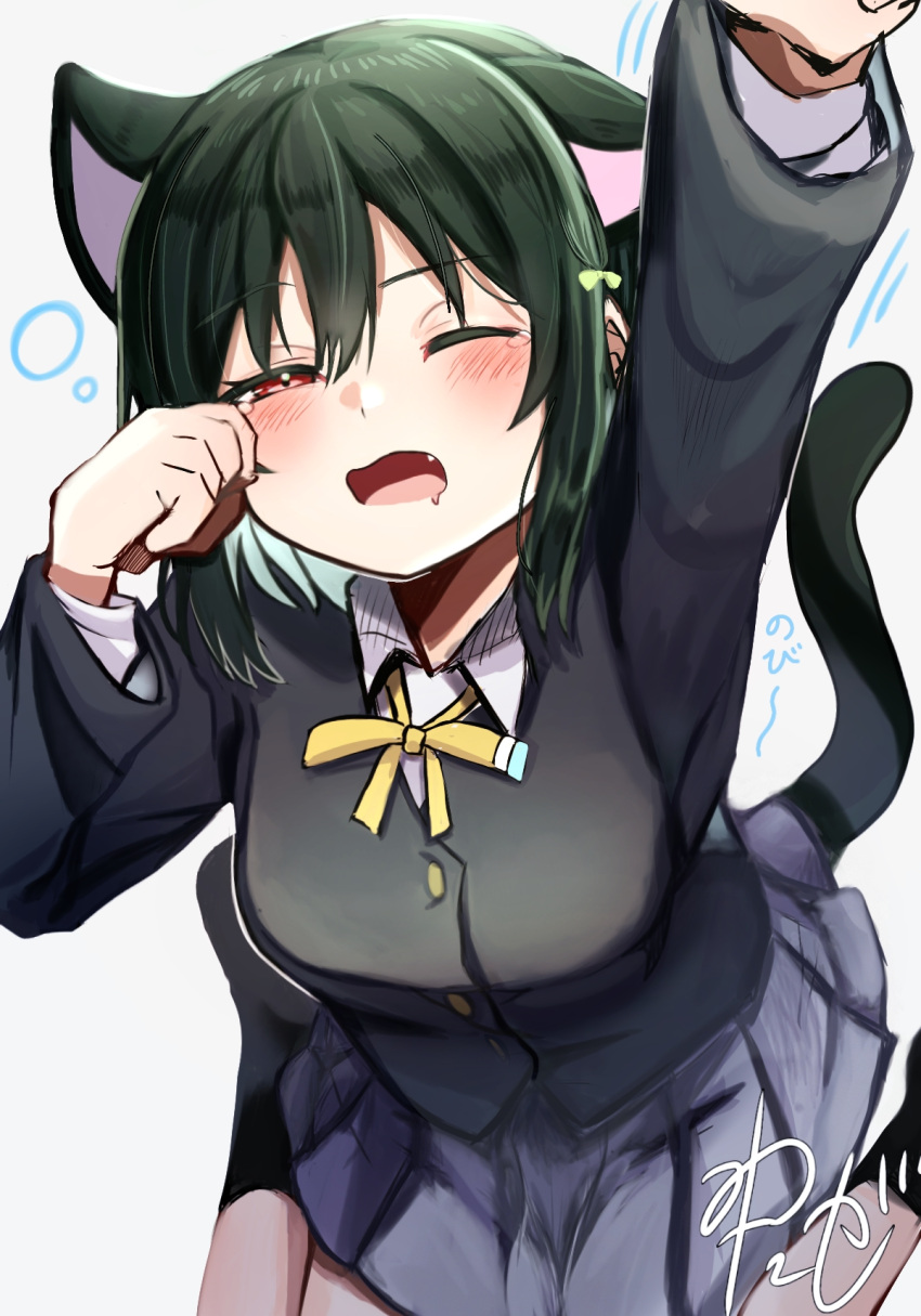 Safebooru - 1girl alternate costume black jacket black socks blush ...