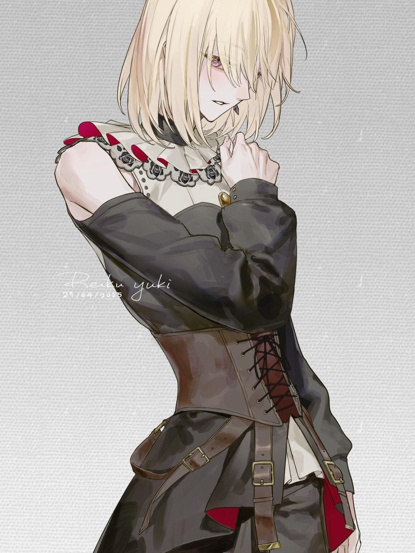 Safebooru - 1girl absurdres bang dream! bang dream! it's mygo!!!!! black dress blonde hair brown ...