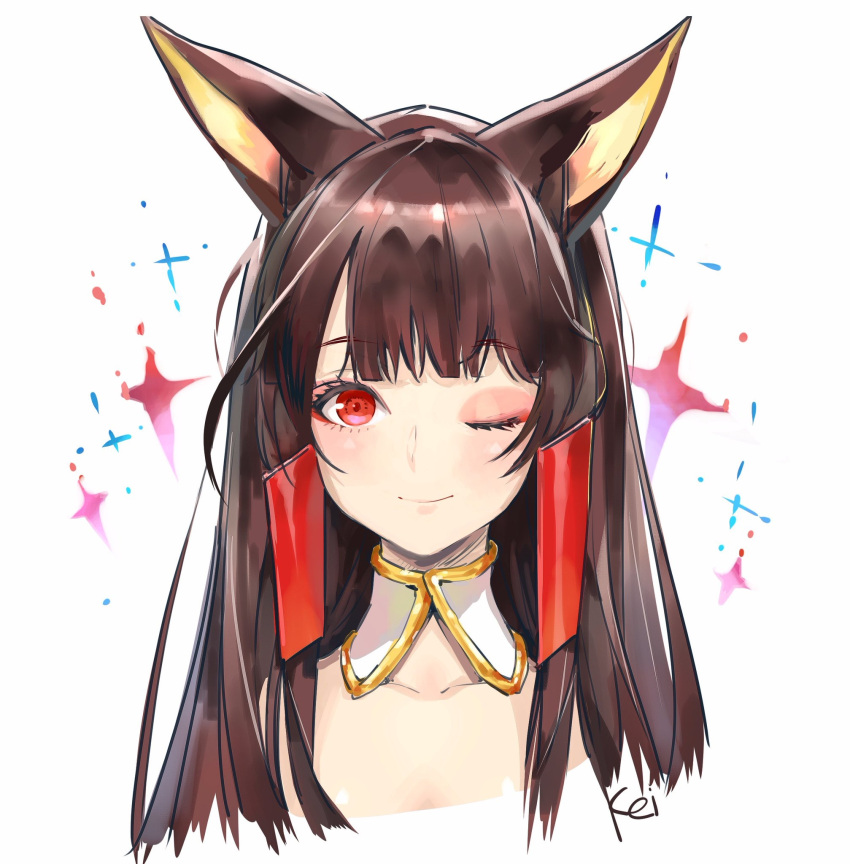 Safebooru - akagi (azur lane) animal ears azur lane black hair closed ...