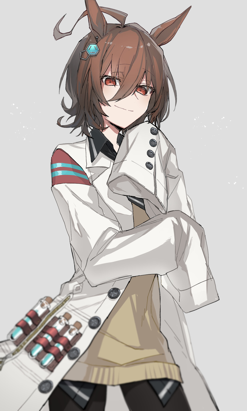 Safebooru - 1girl absurdres agnes tachyon (umamusume) ahoge animal ears blurry brown eyes brown ...