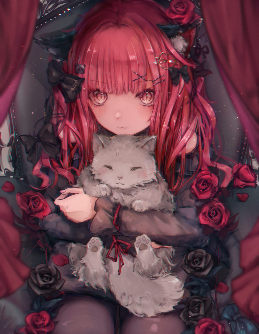 Safebooru - 1girl :3 absurdres animal animal ear fluff animal ears ...