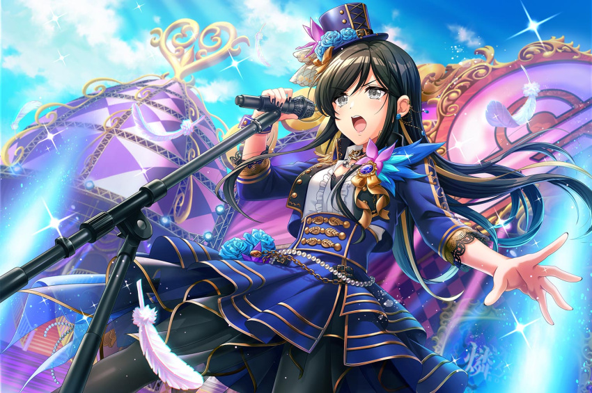 Safebooru - aoyagi tsubaki black eyes black hair d4dj jacket long hair | 3493790