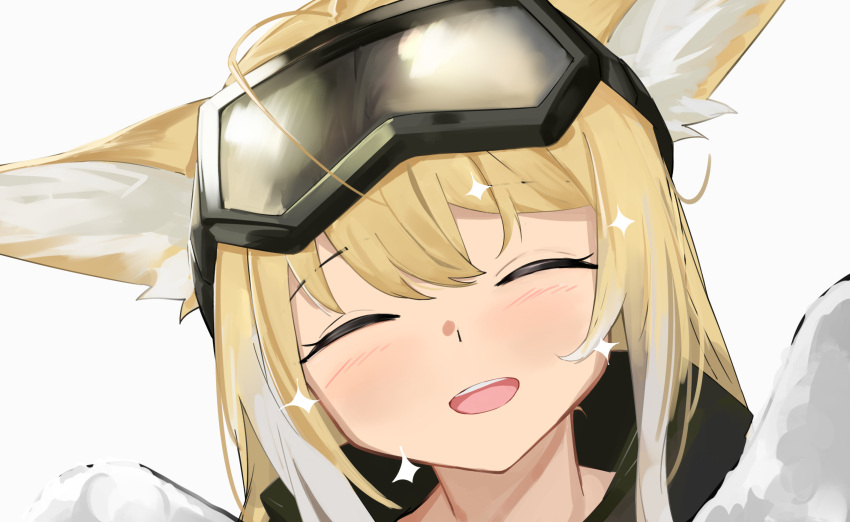 Safebooru - 1girl ahoge animal ear fluff animal ears ao oni (onioni-aoi) arknights bangs blonde ...