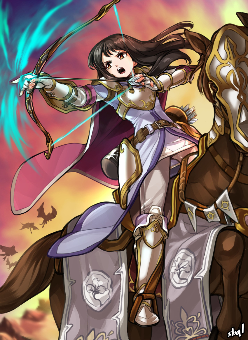Safebooru - 1girl absurdres animal armor armored boots arrow (projectile) astrid (fire emblem ...