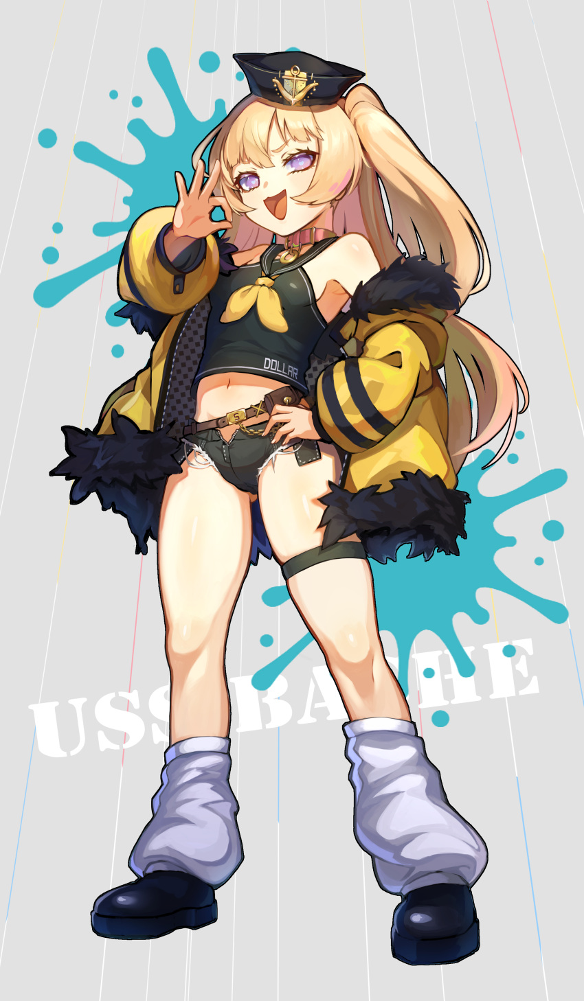 Safebooru - 1girl absurdres anchor azur lane bache (azur lane) black sailor collar black shirt ...