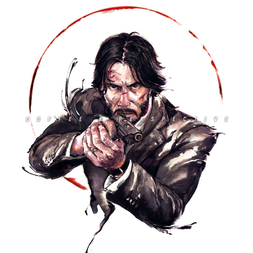 Safebooru - 1boy at gunpoint black eyes black hair commentary english ...