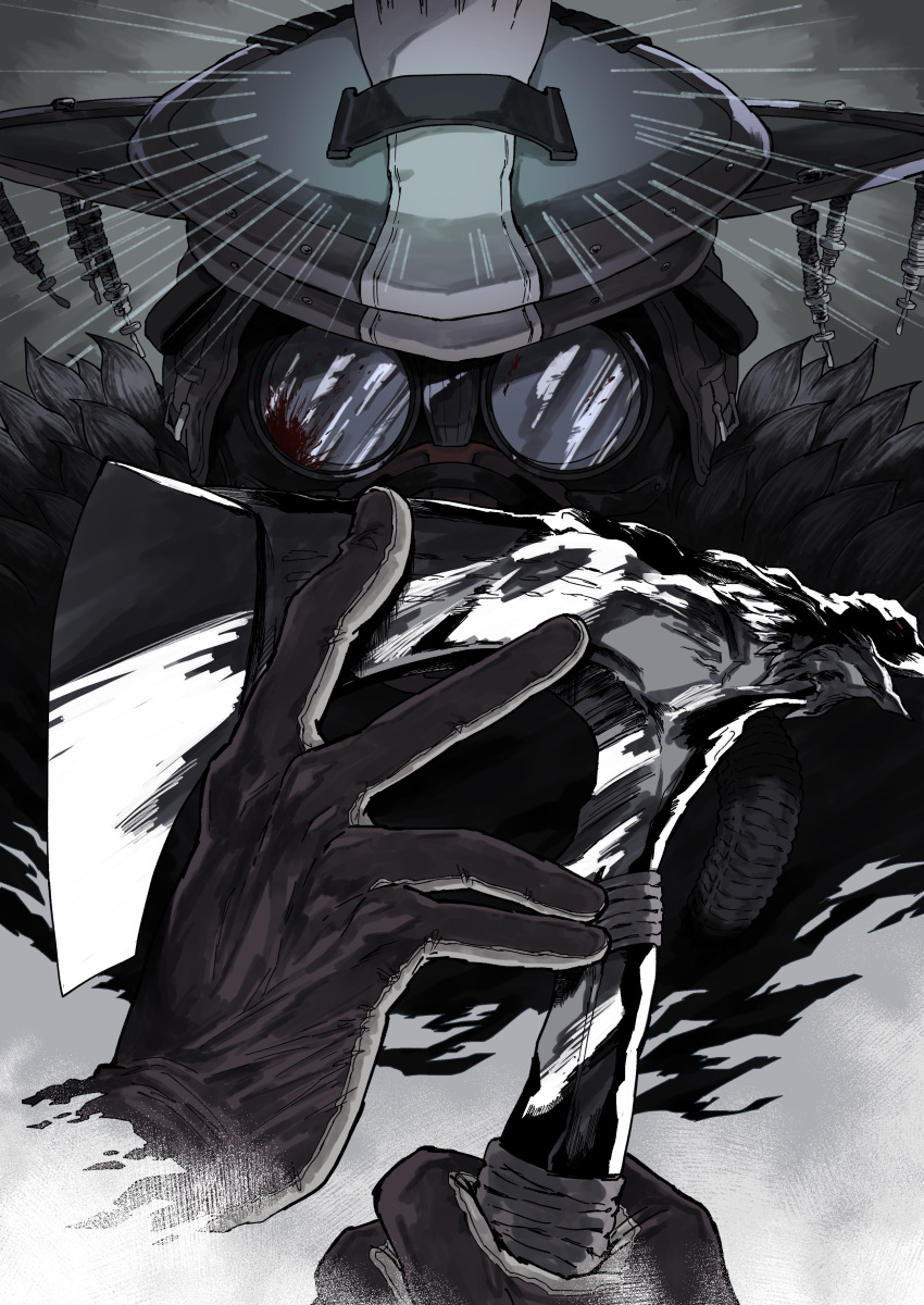 Safebooru - 1other absurdres ambiguous gender apex legends axe blood bloodhound (apex legends ...