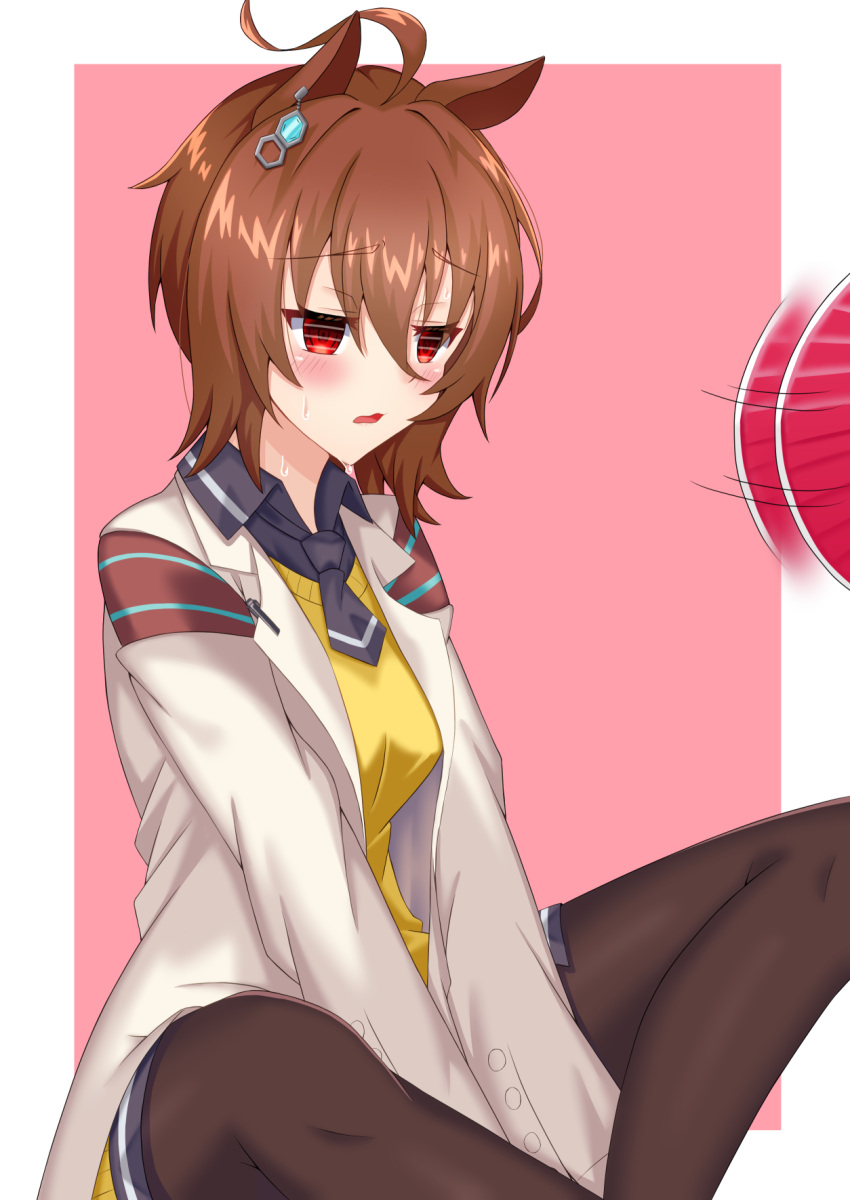 Safebooru - 1girl afterimage agnes tachyon (umamusume) ahoge animal ears bangs between legs ...