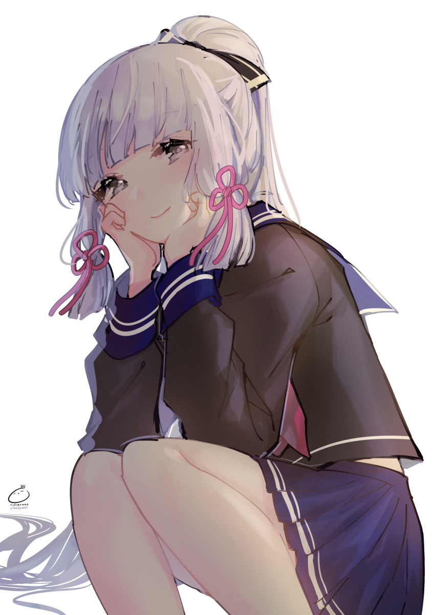 Safebooru - 1girl absurdres alternate costume althea jade arm support ayaka (genshin impact ...