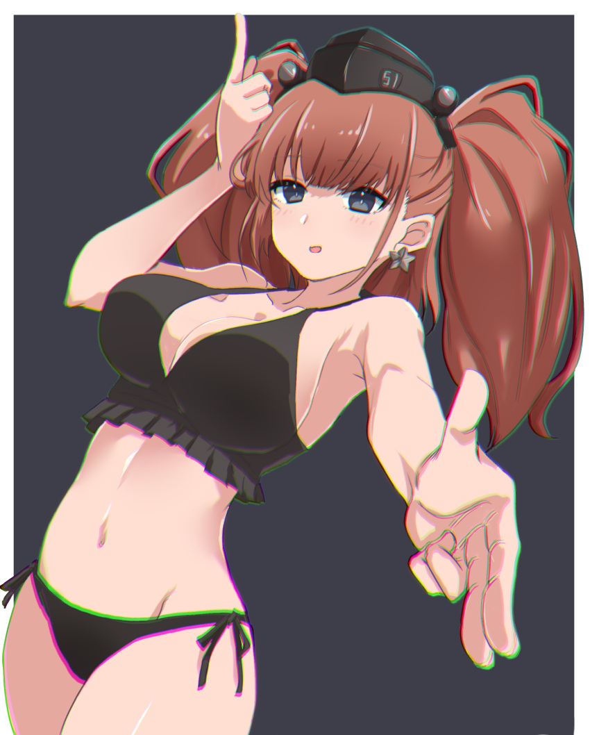 Safebooru - 1girl absurdres alternate costume ame-rain atlanta (kancolle) bikini black bikini ...