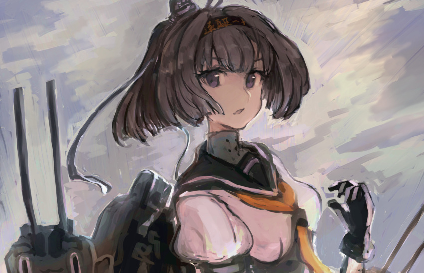 Safebooru - 1girl akizuki (kancolle) bangs black hair black sailor collar breasts chou-10cm-hou ...