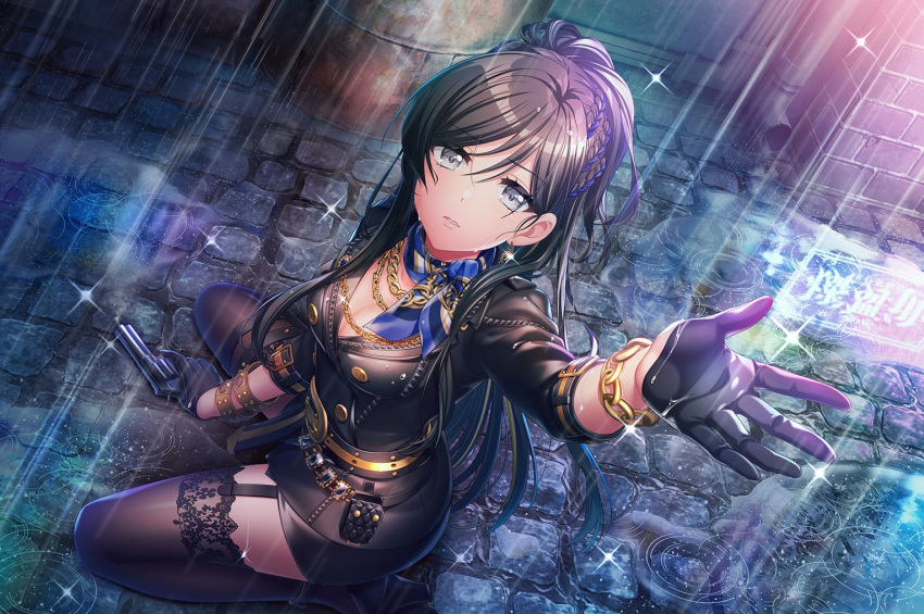 Safebooru - aoyagi tsubaki black eyes black hair blush d4dj jacket long hair | 3551197