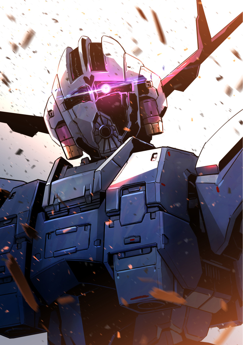 Safebooru - glowing glowing eye gundam highres kuri giepi looking at ...