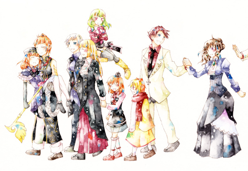 Safebooru - blonde hair closed eyes dress eva beatrice frills hime cut ...