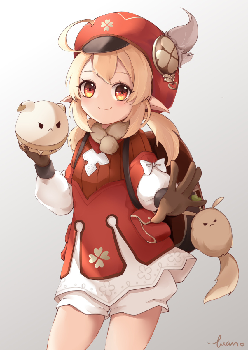 Safebooru - 1girl absurdres ahoge backpack bag bag charm bangs bloomers brown gloves brown scarf ...