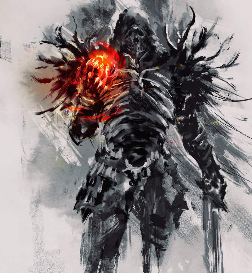 Safebooru - 1other armor breastplate dark souls i darkwraith (dark ...
