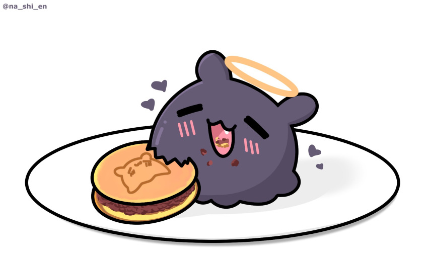 Safebooru - chibi commentary cookie eating english commentary fang food ...