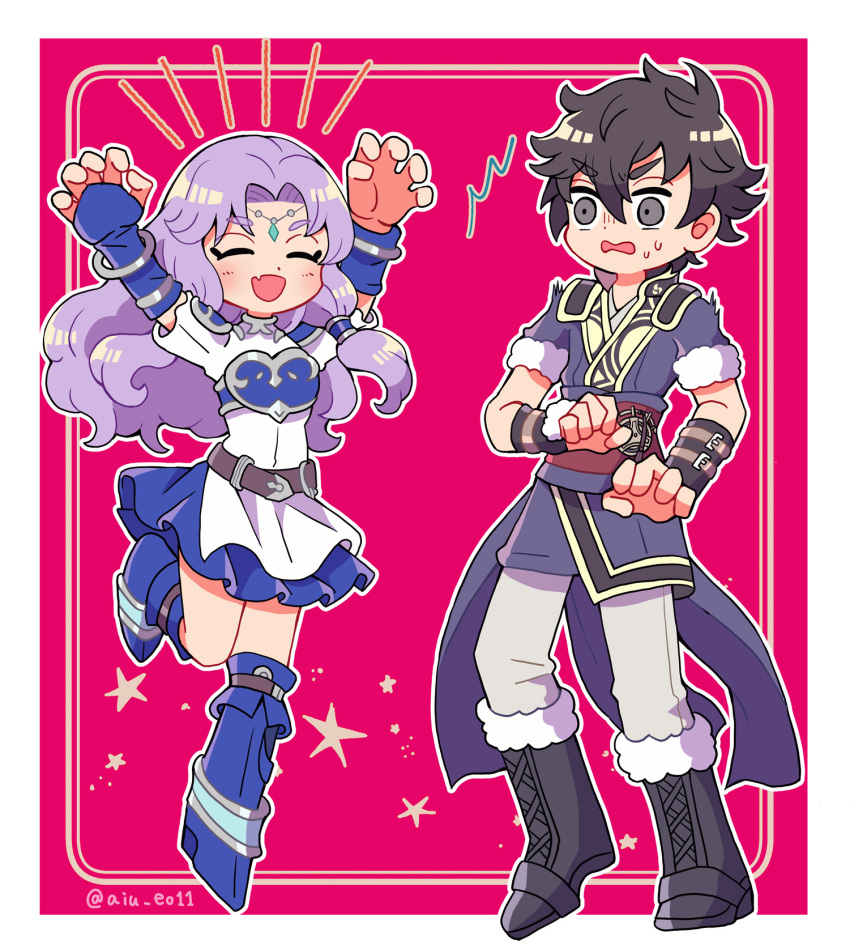 Safebooru - 1boy 1girl blue legwear boo fire emblem fire emblem ...