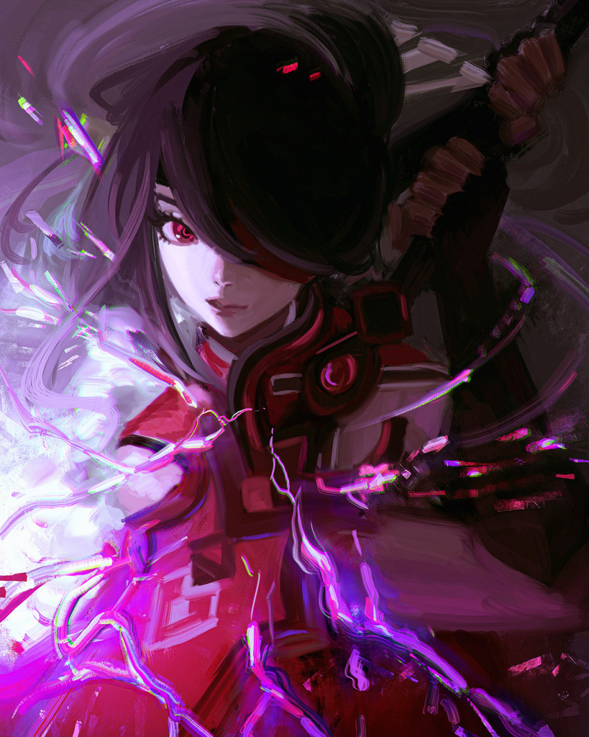 Safebooru - 1girl beidou (genshin impact) black gloves brown hair ...