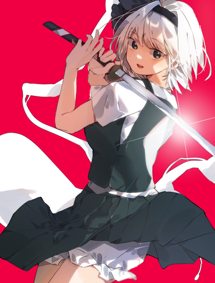 Safebooru - 1girl black bow black hairband black neckwear black ribbon bloomers blue eyes bob ...