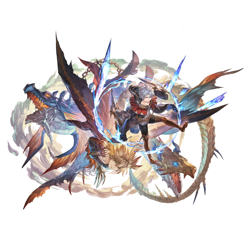 Safebooru - 2boys blonde hair blue eyes caim (granblue fantasy) chain ...