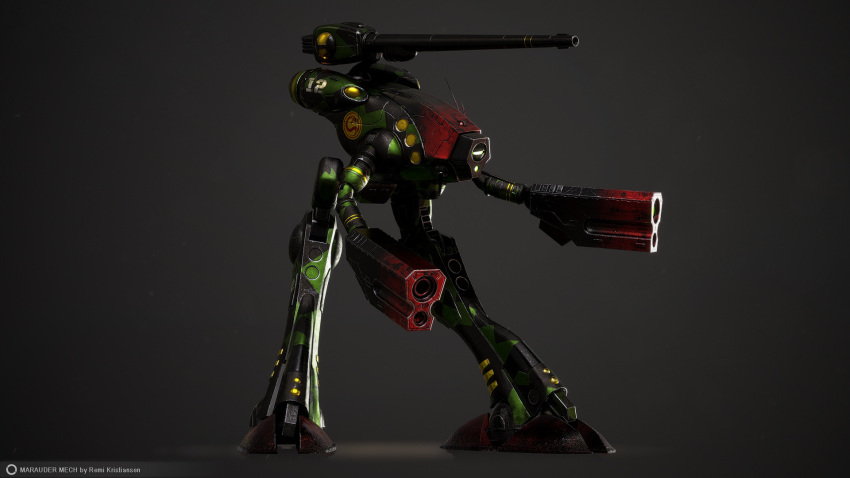 Safebooru - 3d alien arm cannon battletech camouflage choujikuu yousai ...