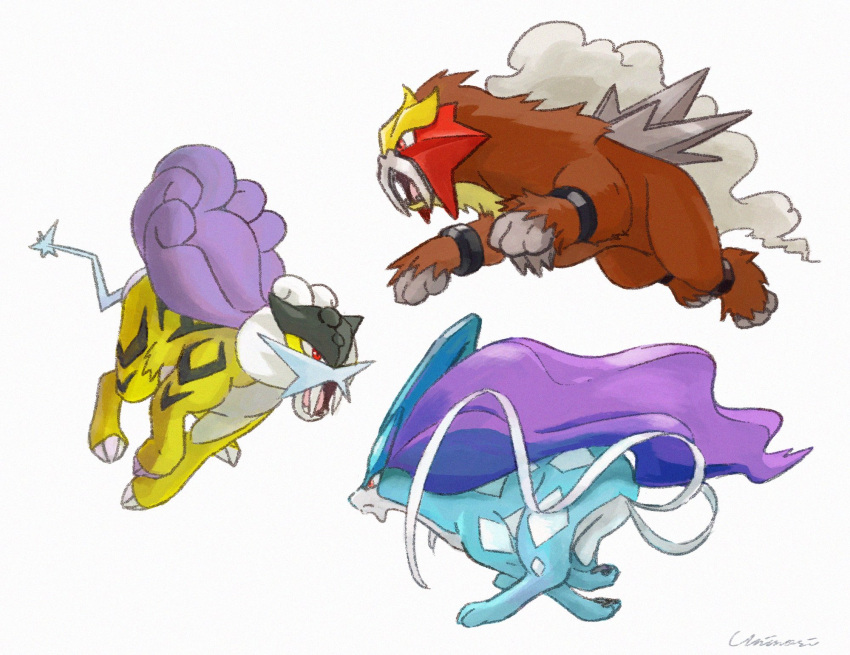 Safebooru - claws commentary request entei gen 2 pokemon highres ...