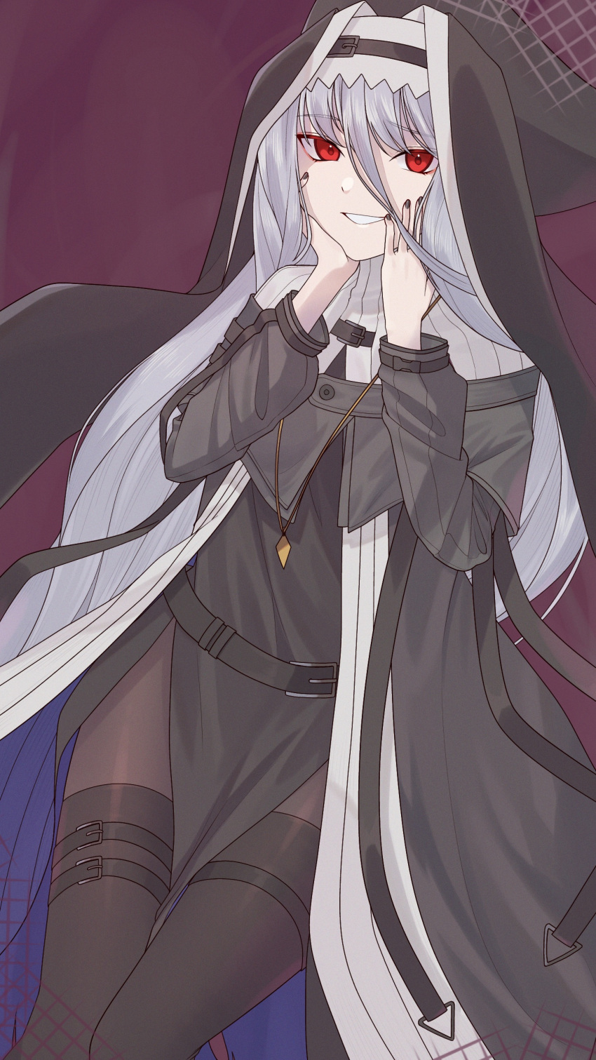 Safebooru - 1girl absurdres arknights bangs black cape black capelet black dress black footwear ...