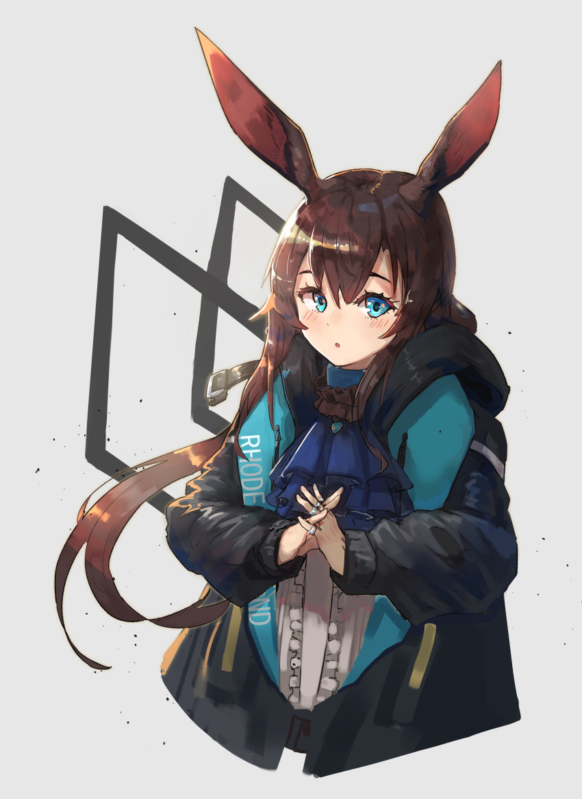 Safebooru - 1girl :o absurdres amiya (arknights) animal ears arknights bangs bannnouyakunta ...