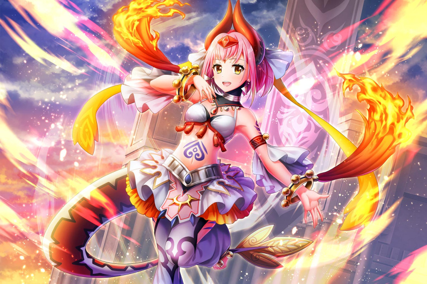 Safebooru - 1girl armored d4dj inuyose shinobu official art pink eyes pink hair short hair ...