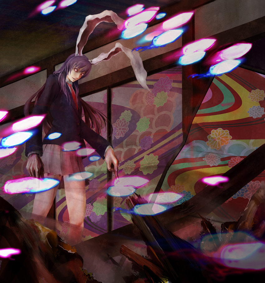 Safebooru - bad hands broken bunny ears creepy danmaku glowing glowing ...