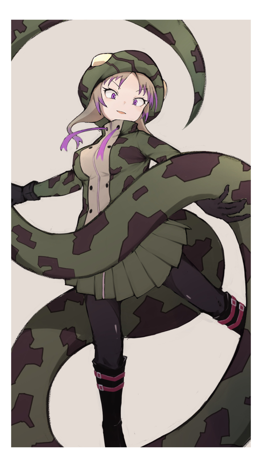 Safebooru - 1girl african rock python (kemono friends) alenka black ...