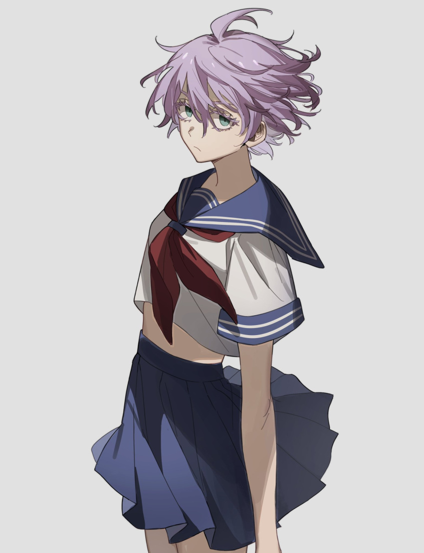 Safebooru - 1girl akashi senju bangs black coat black eyes black skirt ...