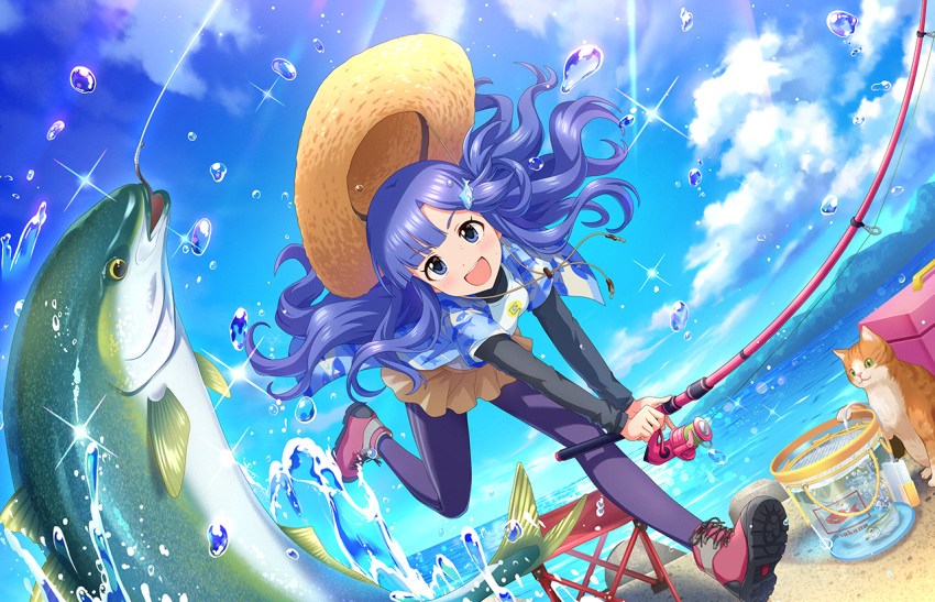 Safebooru - asari nanami blue eyes blue hair blush dress idolmaster cinderella girls starlight ...