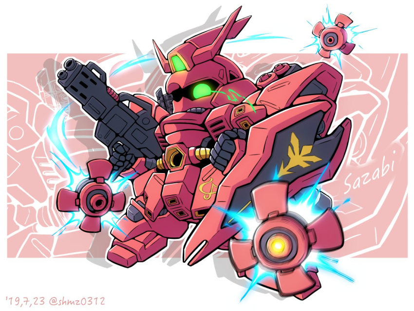 Safebooru - beam rifle char's counterattack character name chibi dated ...