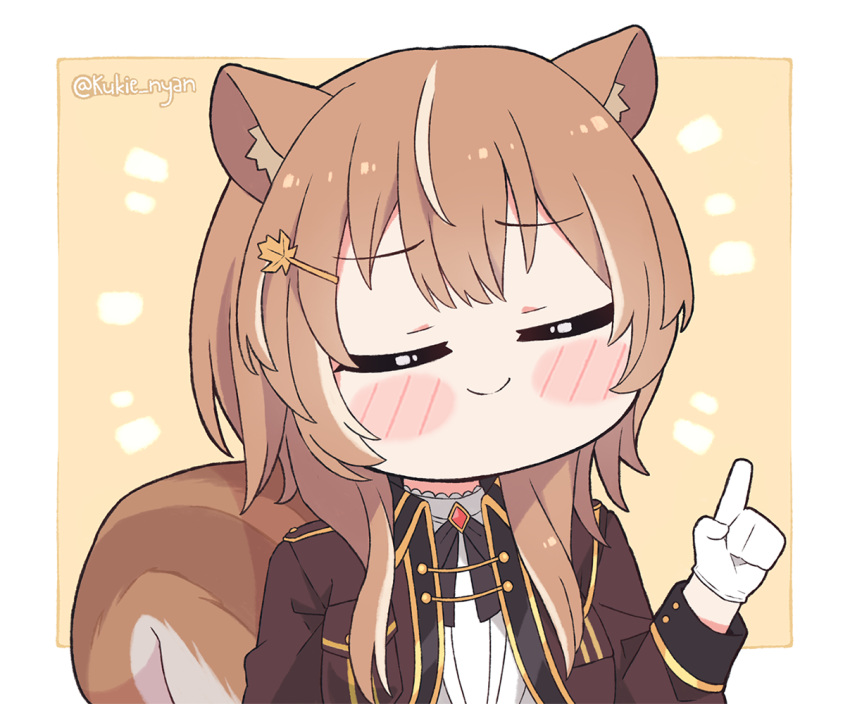 Safebooru - 1girl = = animal ears ayunda risu blush stickers brown hair ...