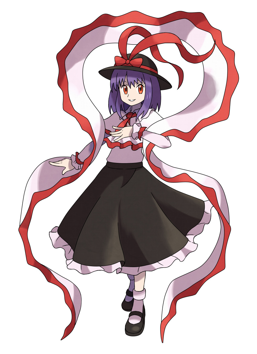 Safebooru - 1girl absurdres asatsuki (fgfff) black footwear black headwear black skirt bow ...