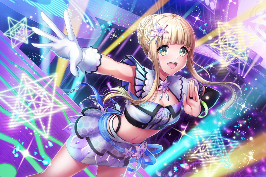 Safebooru - blonde hair blue eyes blush d4dj dress fukushima noa long hair smile | 3702663