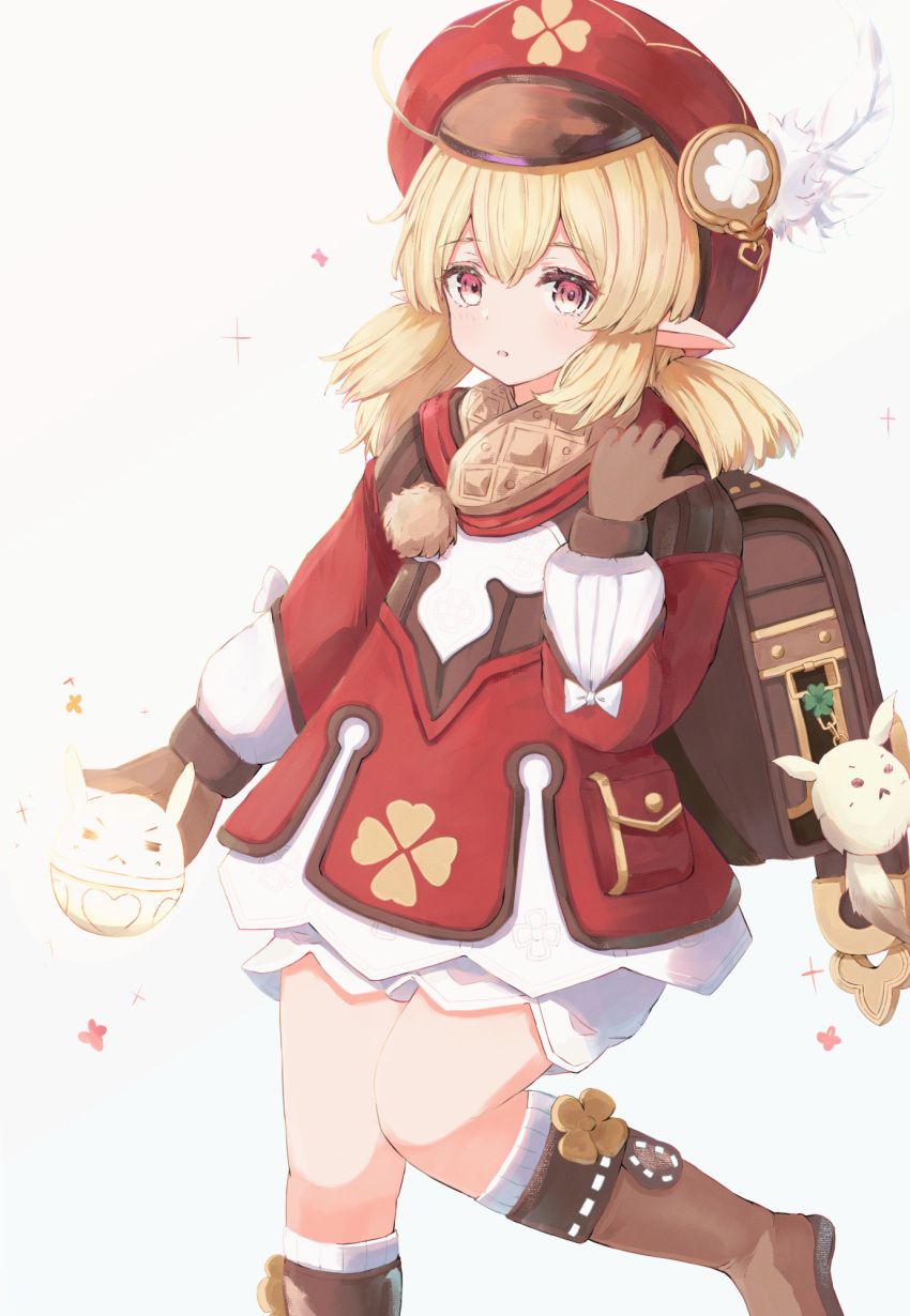 Safebooru - 1girl ahoge backpack bag bag charm bangs bloomers boots brown footwear brown gloves ...