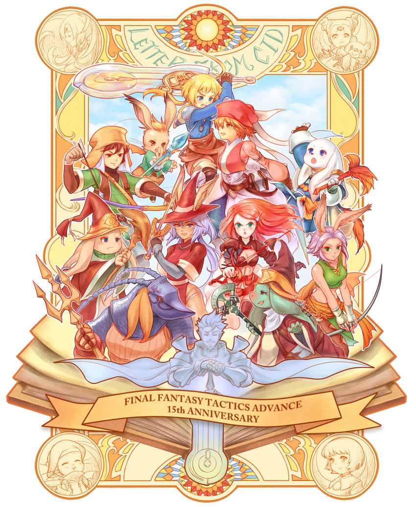 Safebooru - 3girls 5boys armor arrow (projectile) babus swain blonde ...