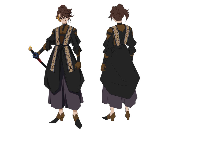 Safebooru - 1boy absurdres brown hair character sheet darkness heels ...