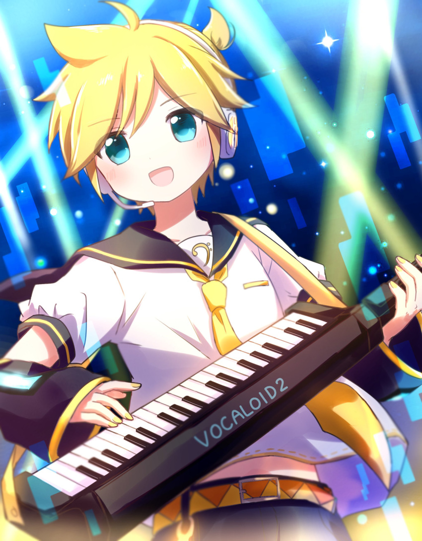Safebooru - 1boy absurdres bass clef blonde hair blue eyes child ...
