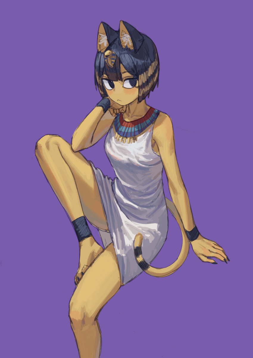 Safebooru - 1girl absurdres animal crossing animal ears ankha (animal crossing) bandages black ...