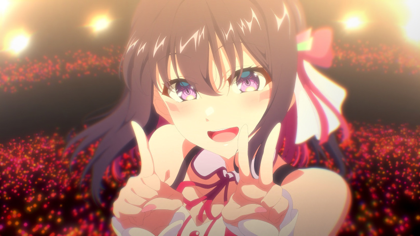 Safebooru - 1girl :d absurdres azki (hololive) black hair blush facial mark highres hololive ...