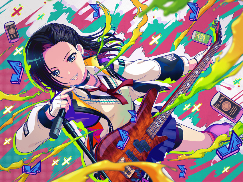 Safebooru - bang dream! black eyes black hair character name jacket ...